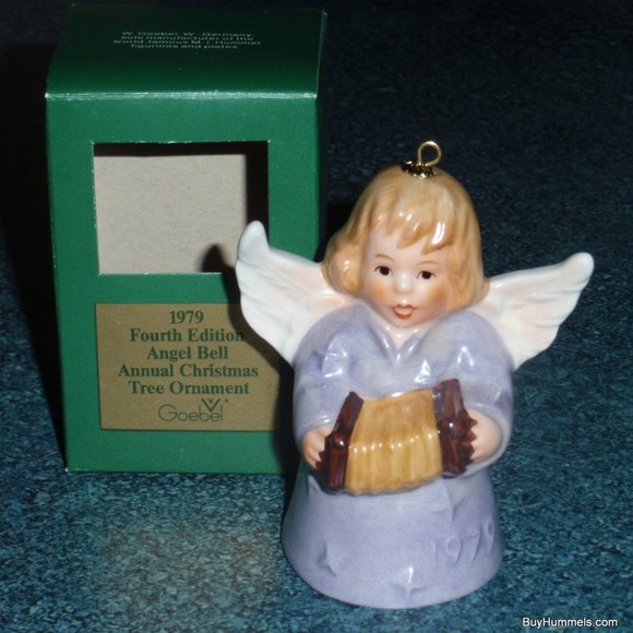 Goebel | Holiday | 979 Goebel Annual Purple Angel Bell Christmas ...